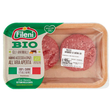 Fileni Bio Hamburger di Bovino Bio 0,180 Kg
